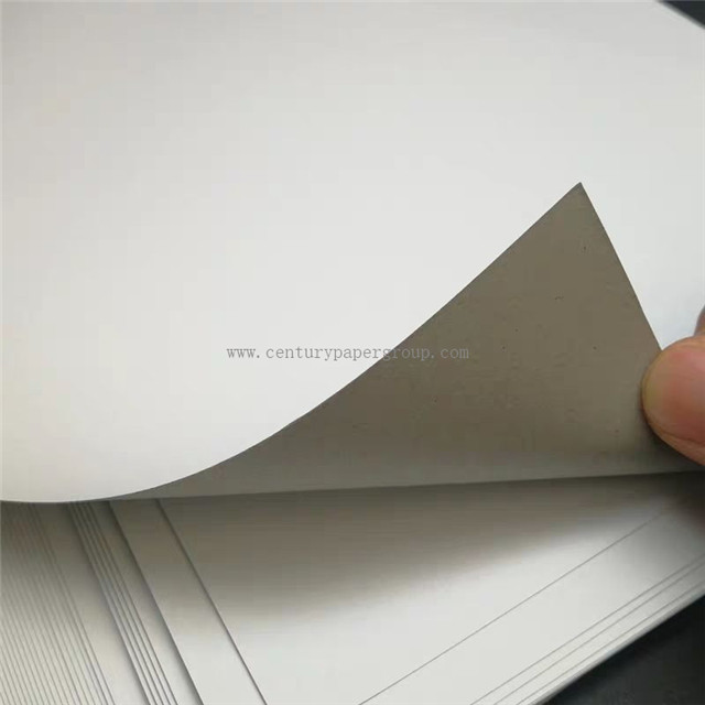 Tablero dúplex revestido blanco Cartón de papel con reverso blanco del ...